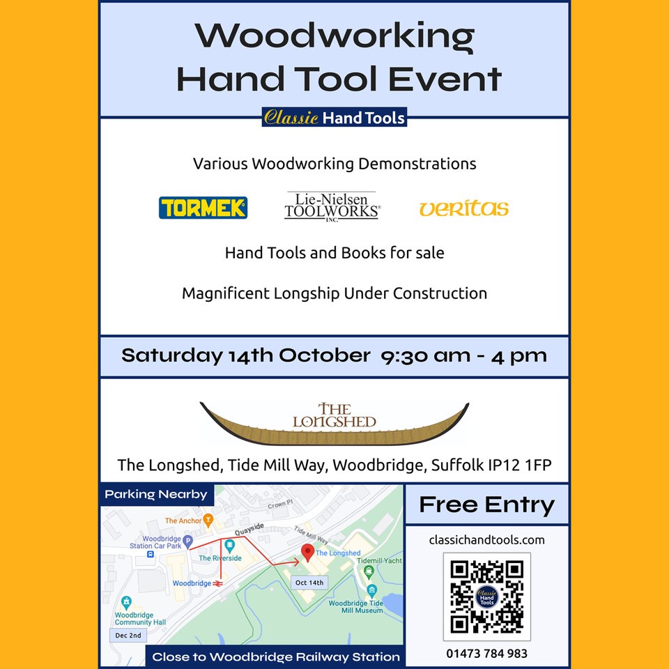 Woodworking Hand Tools event - Choose Woodbridge